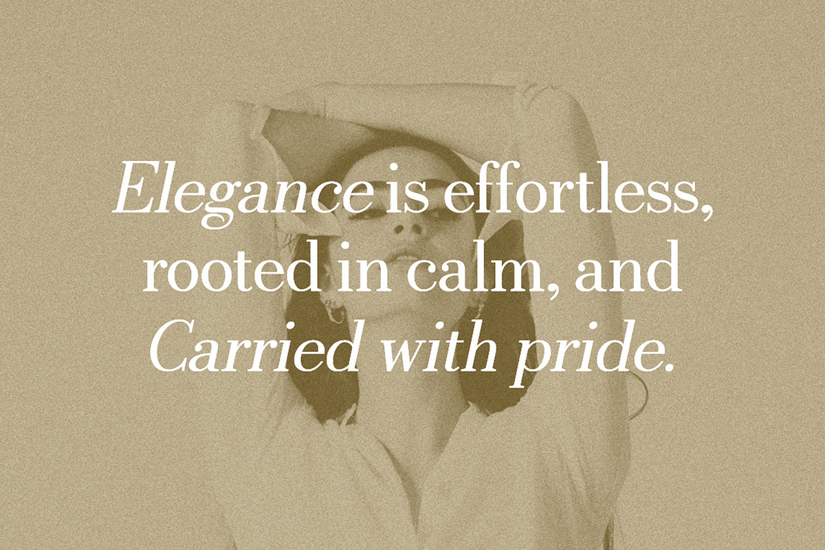 Veloura Serif Font, a Serif Font by Stripes Studio