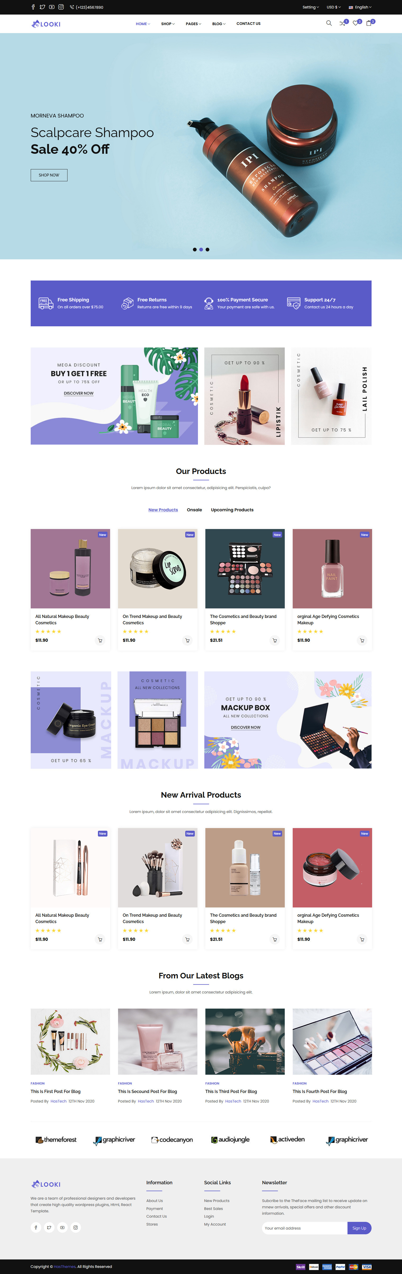 eCommerce HTML5 Template – Looki, a Bootstrap Template by HasThemes
