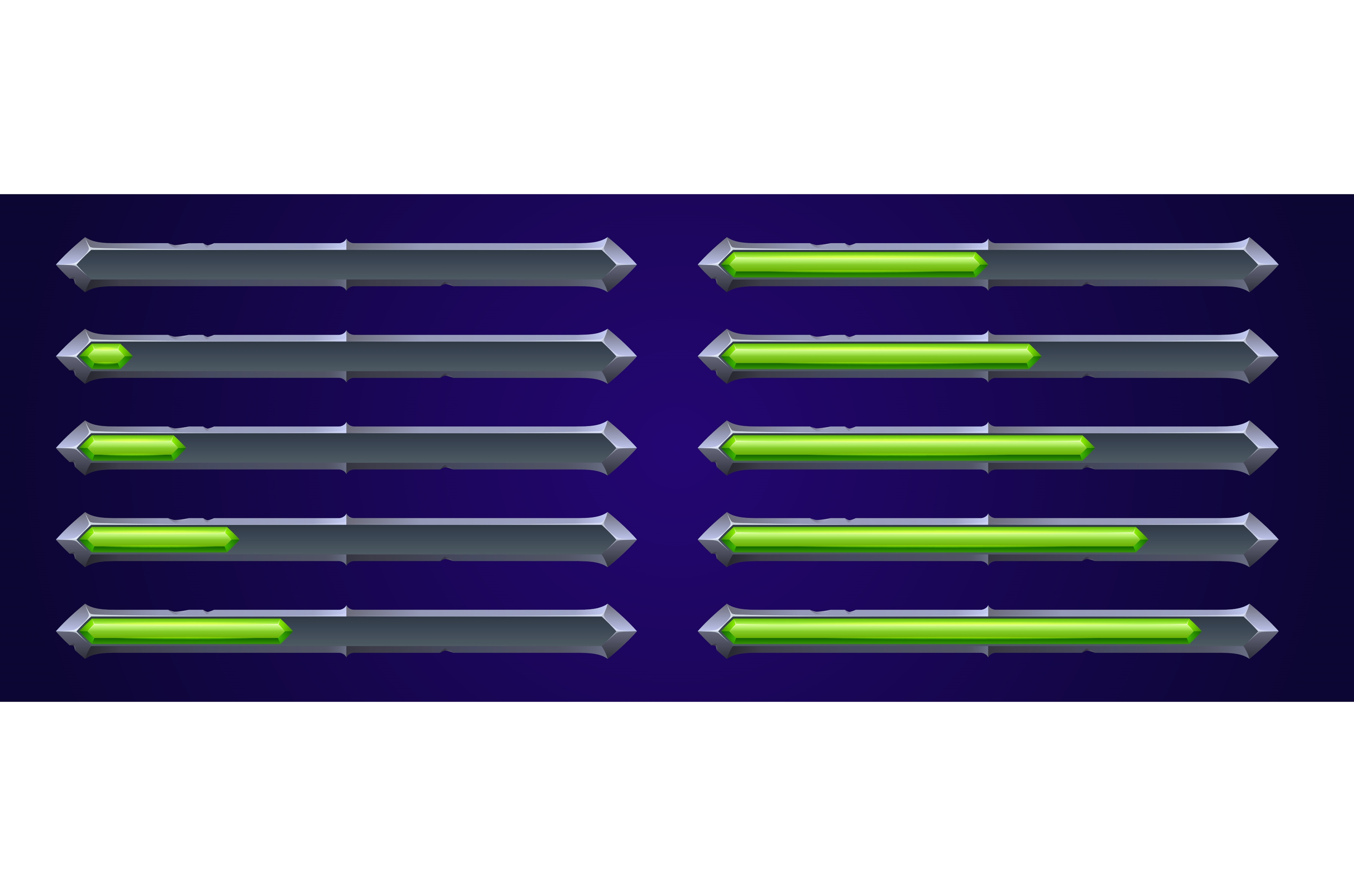 Game ui loading progress bars, an Object Graphic by art PVP - market