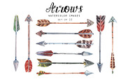 Watercolor arrows II, an Illustration by YesFoxy