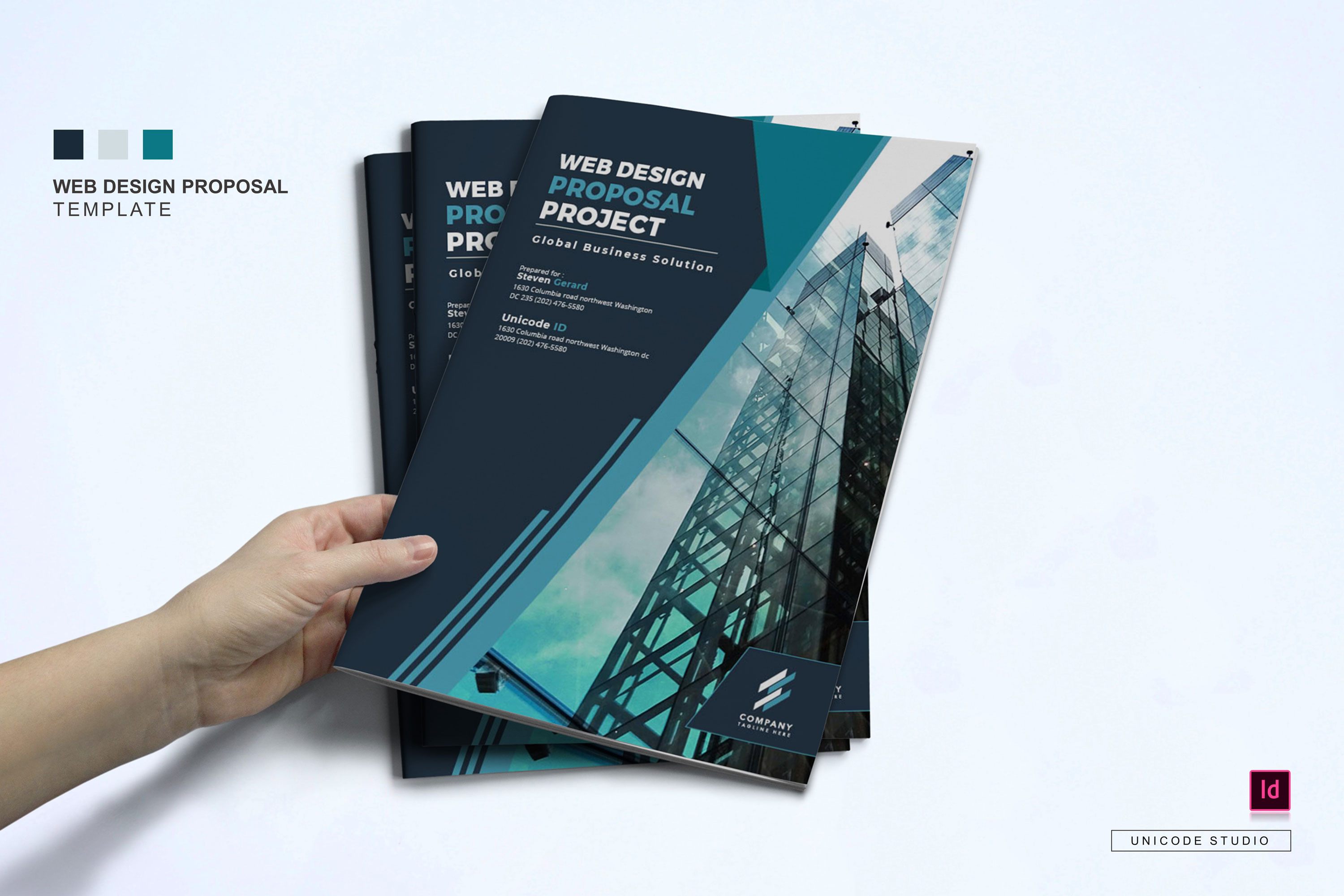 Proposal Template, a Brochure Template by UnicodeID