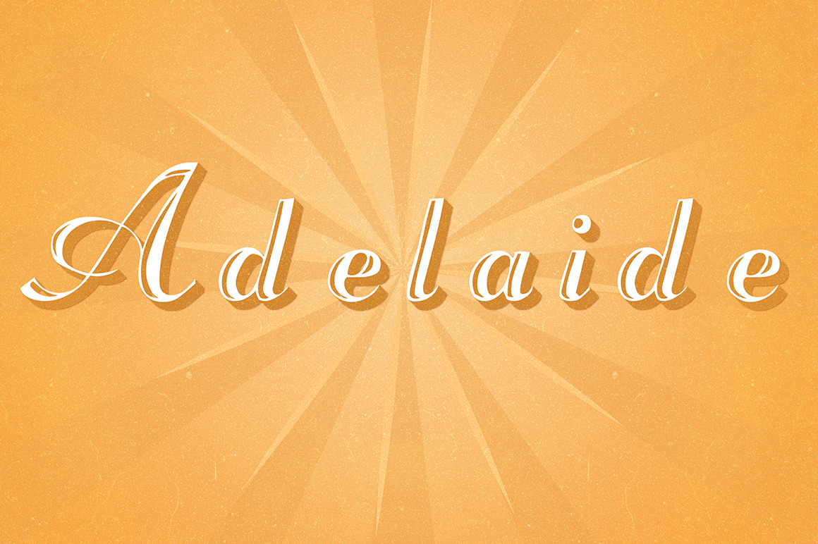 Adelaide Typeface, a Script Font by Arys Design