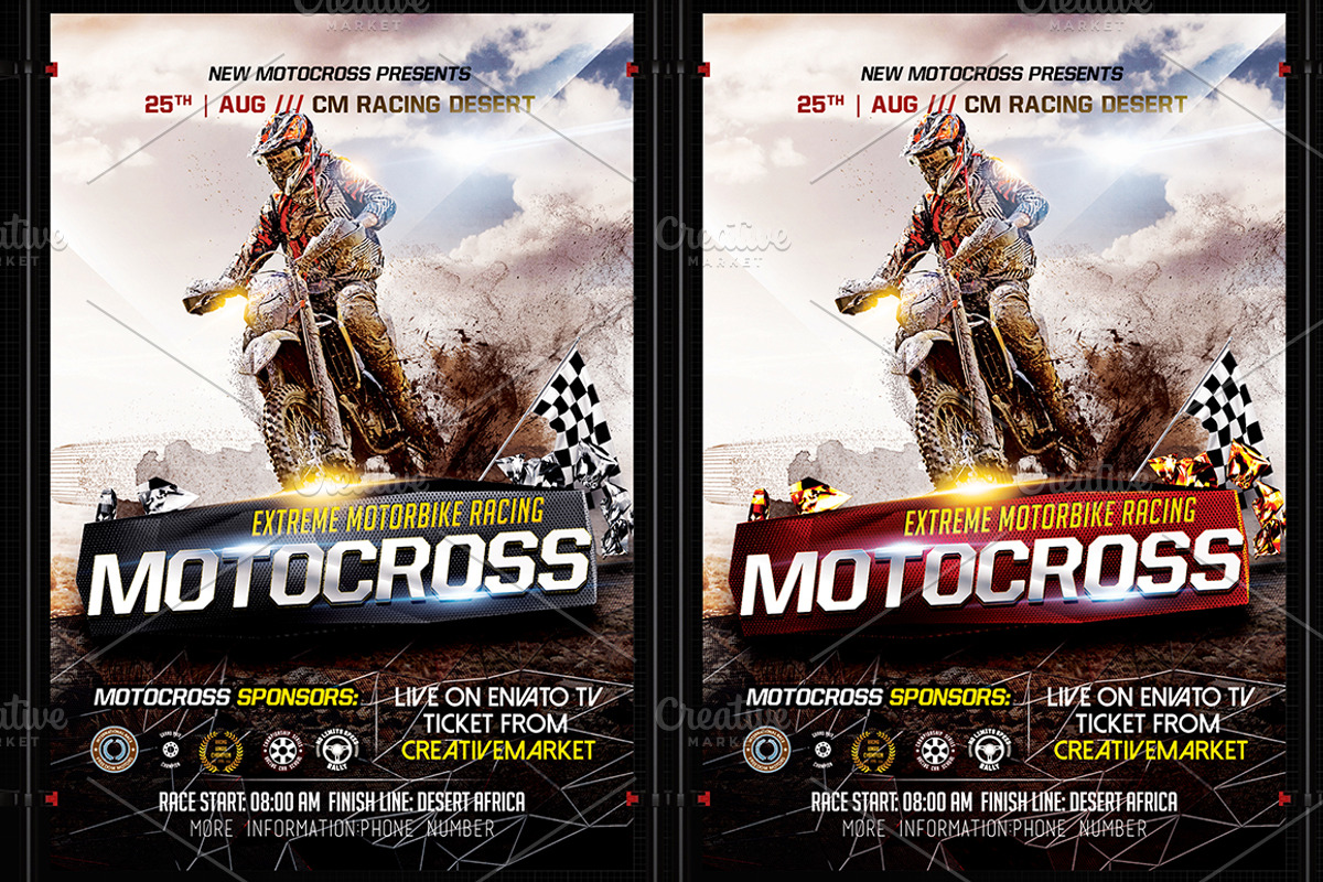 Motocross Flyer, a Flyer Template by Basez Flyers