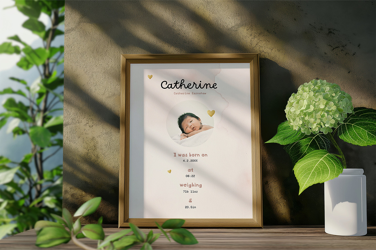 Baby Birth Announcement Layout