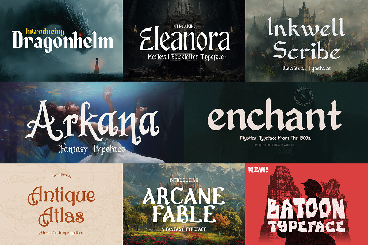 The Fantasy Font Bundle