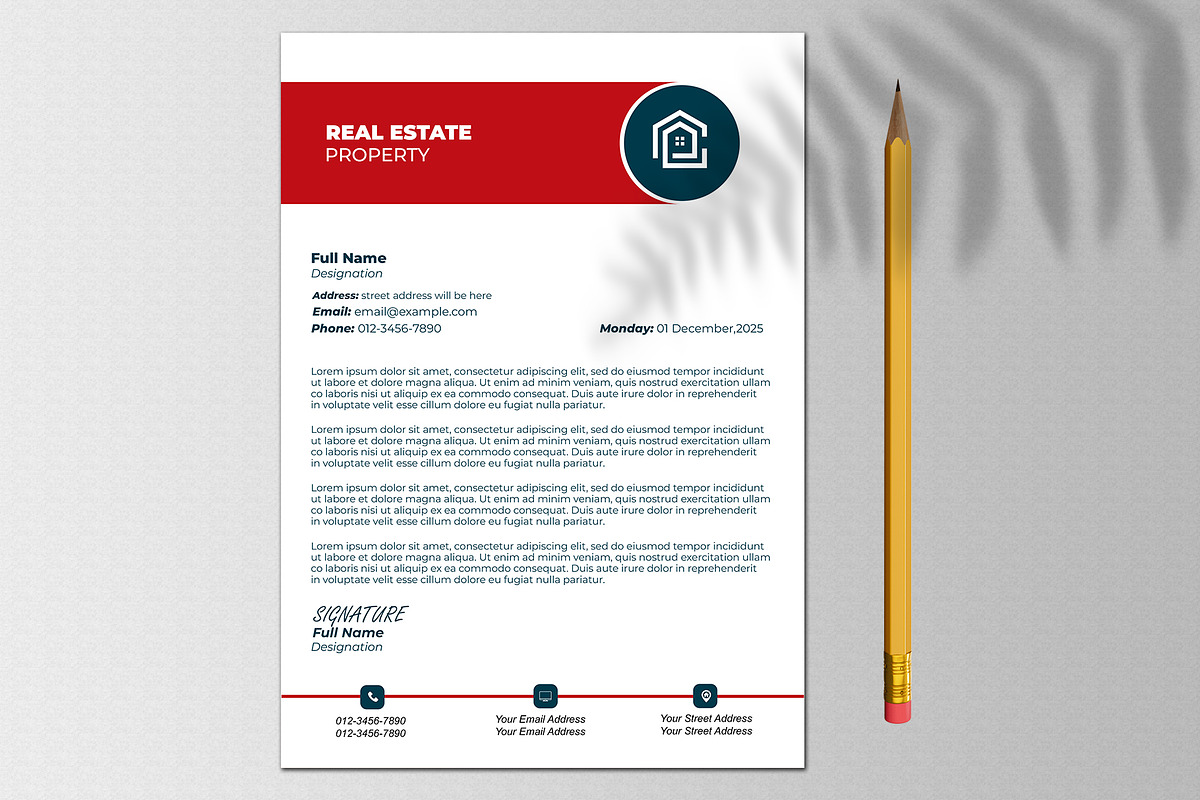 Printable Letterhead Template