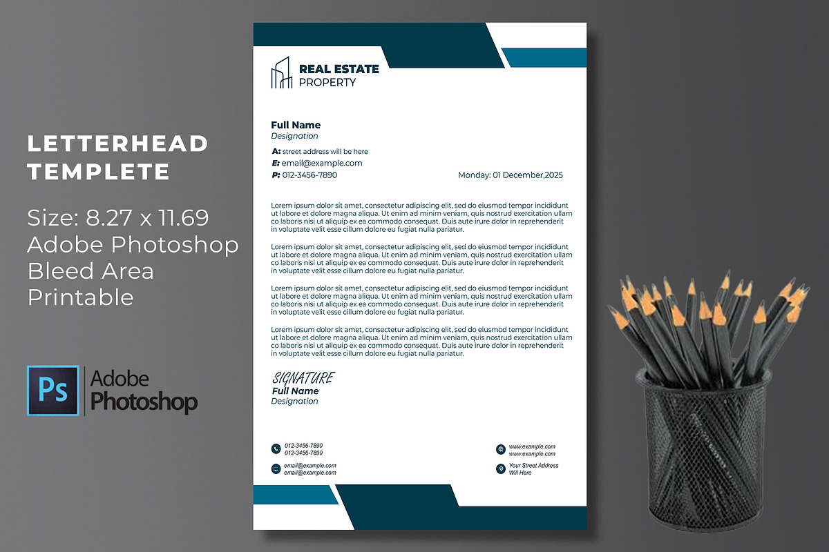 Simple Letterhead Layout