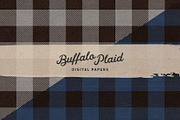 Vintage Buffalo Plaid Digital Papers, a Pattern Graphic by Indie Grace ...