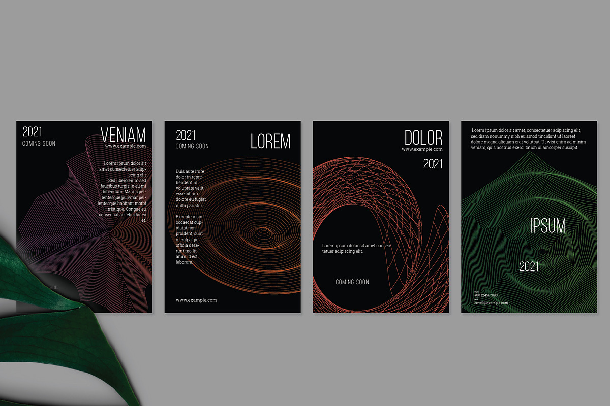 Flyer template A4 Net Shape, a Flyer Template by Zebra-Finch