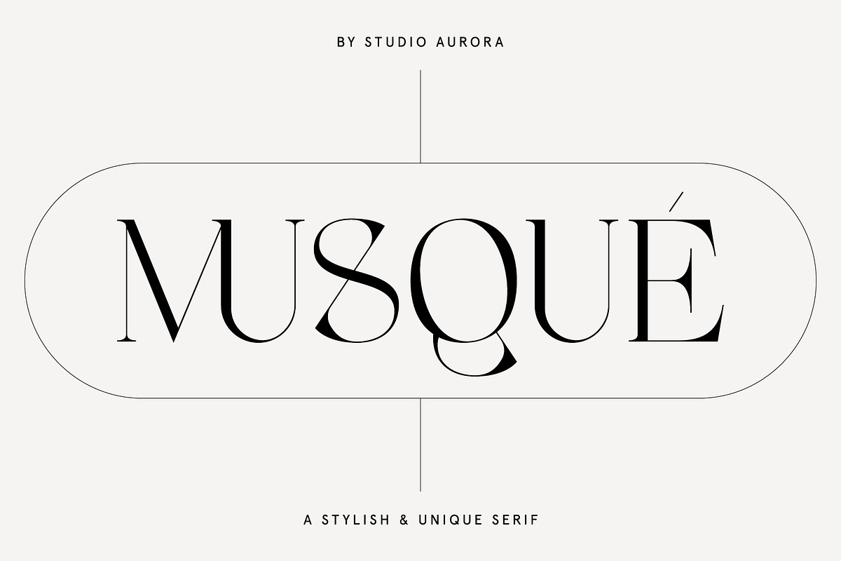 Musque – Unique Elegant Display Font