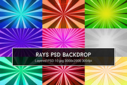 Rays PSD Backdrop, a Texture Graphic by Krukowski Graphics