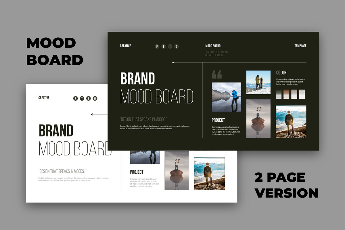 Clean and Elegant Mood Board Design