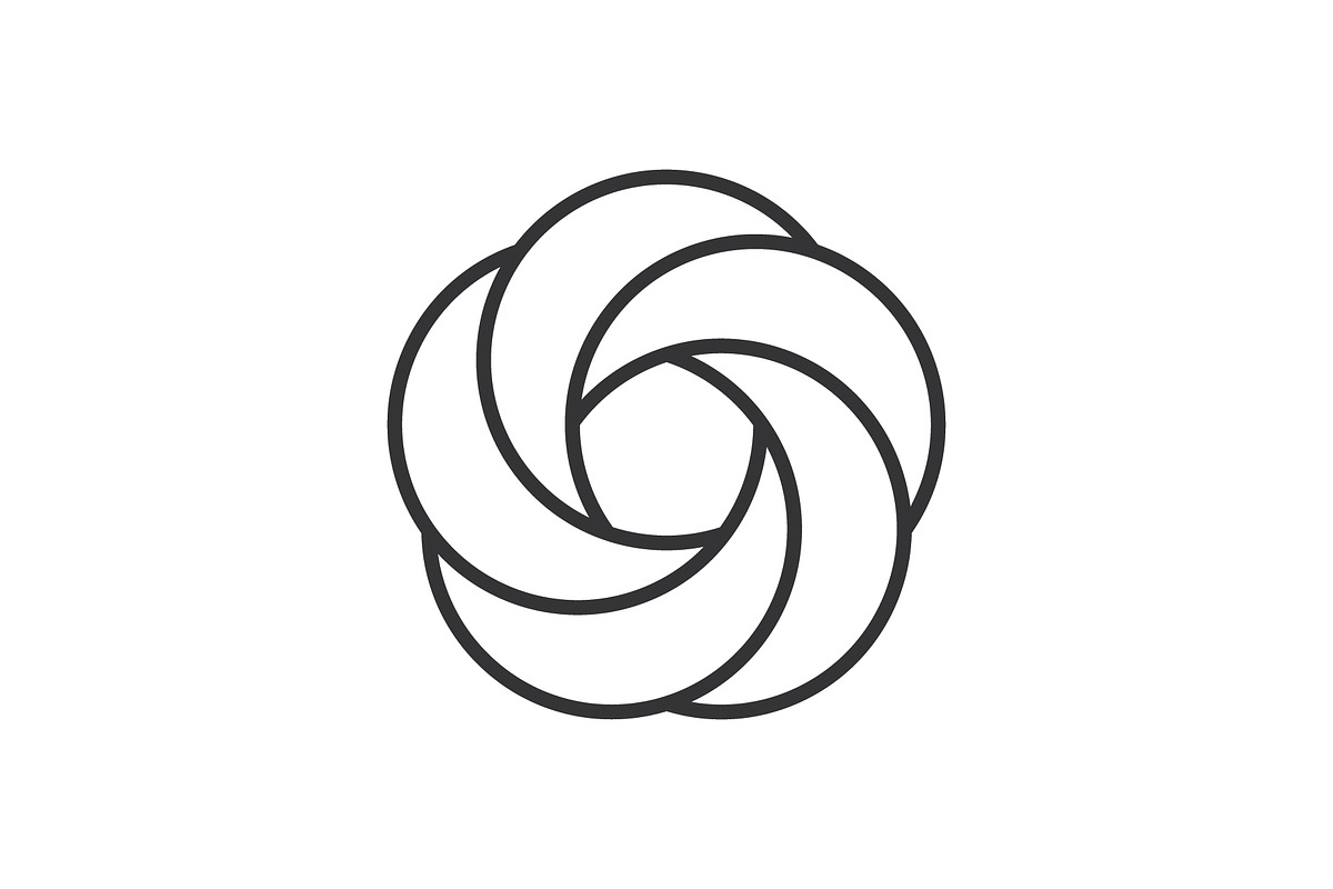 Geometric Rose Logo, a Branding & Logo Template by Krafti Lab
