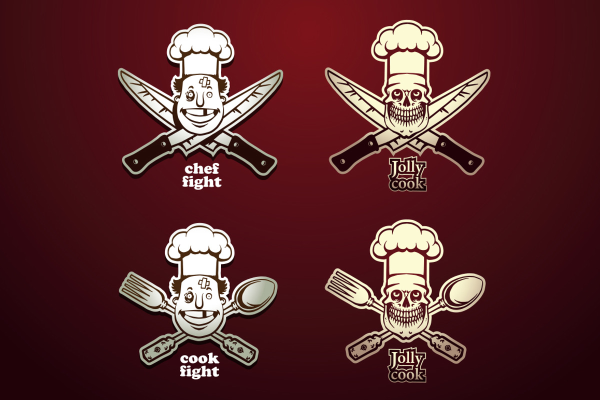 Cook fight, an Illustration by IvanNikulin