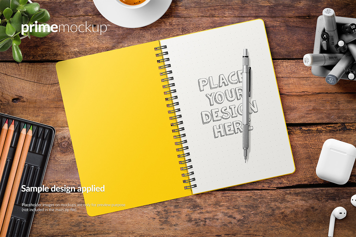 Spiral Notebook Mockup