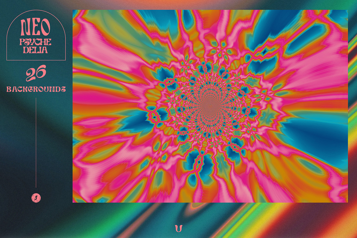 Neo-Psychedelia Backgrounds, a Texture Graphic by Freezerondigital