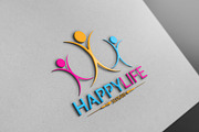 Happy Life Logo | Branding & Logo Templates ~ Creative Market