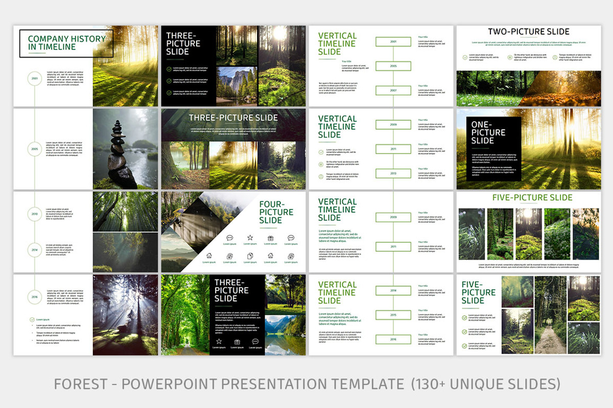 Forest- PowerPoint Template, a Presentation Template by Helga_Design