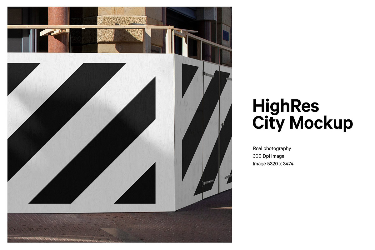 Outdoor Hoarding Mockup Bundle, an Advertising Mockup by HAZARD MOCKUPS