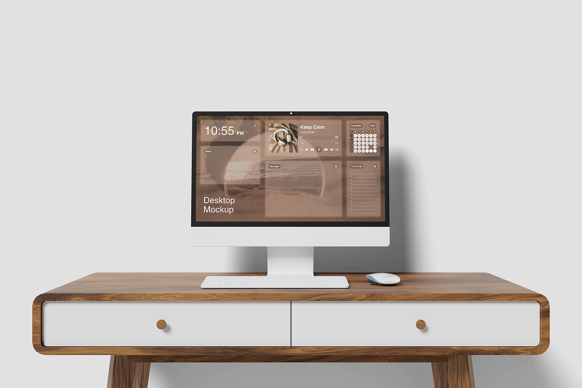 Desktop Mockup, a Mac Mockup by Hazzpro_Std