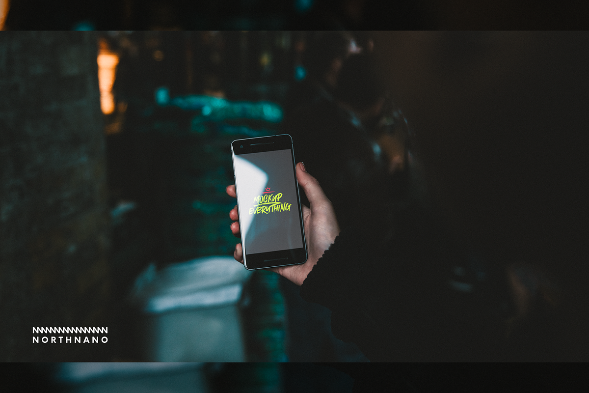 12 Google Pixel2 PSD Mockups, an iPhone Mockup by North&Nano
