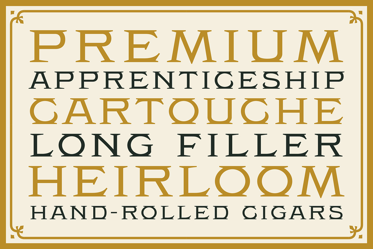 Cigarro - Display Typeface