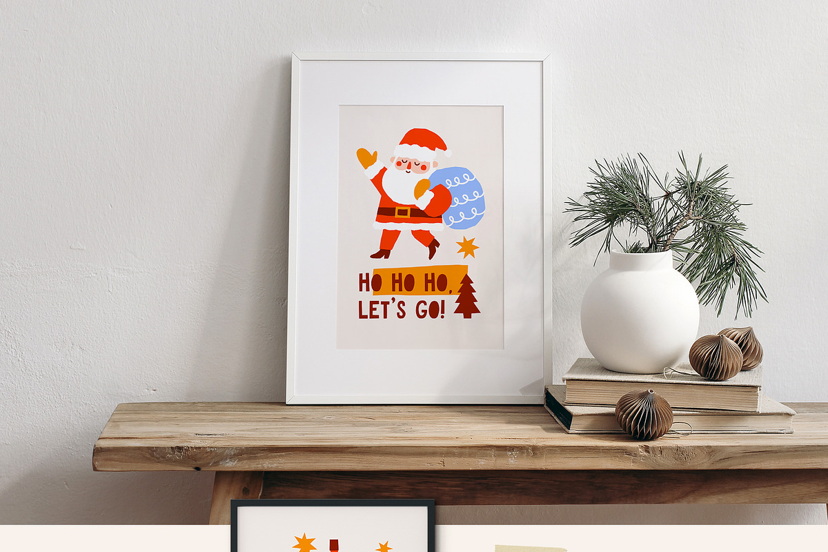 Cutout Christmas Vector Poster Creator