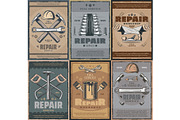 Repair service and work tools | Illustrations ~ Creative Market