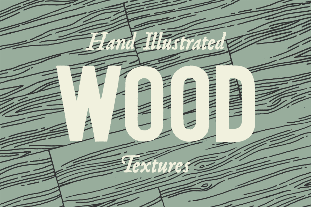 3 Wood Line Patterns - By hand, a Texture Graphic by GhostlyPixels