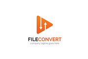 File Convert Logo, a Branding & Logo Template by XpertgraphicD