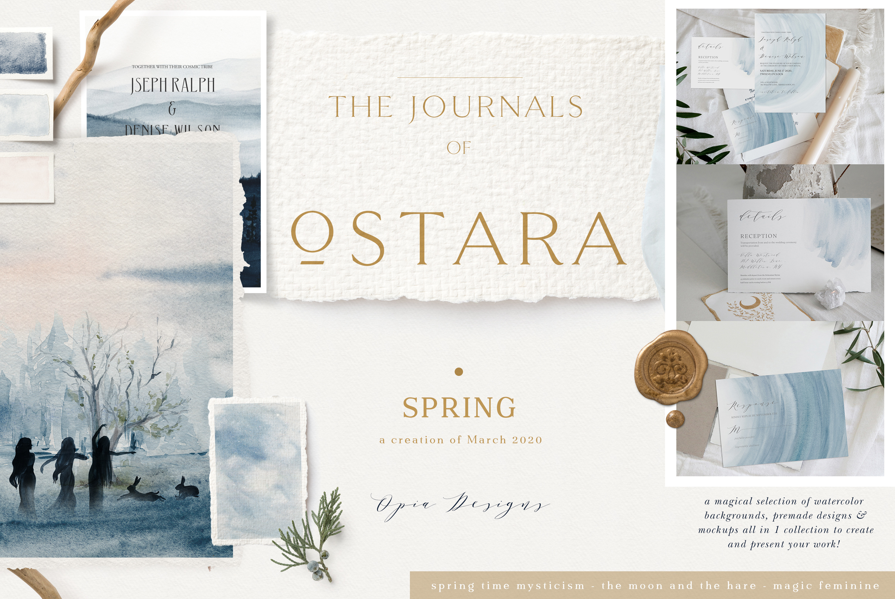 Ostara - Spring Rituals & Mockups, an Illustration by Isabelle Salem