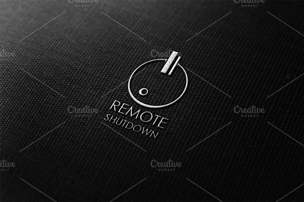 Remote Shutdown Logo Design, a Branding & Logo Template by Florin Chitic