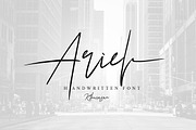 Ariel Signature Font, a Script Font by khurasan
