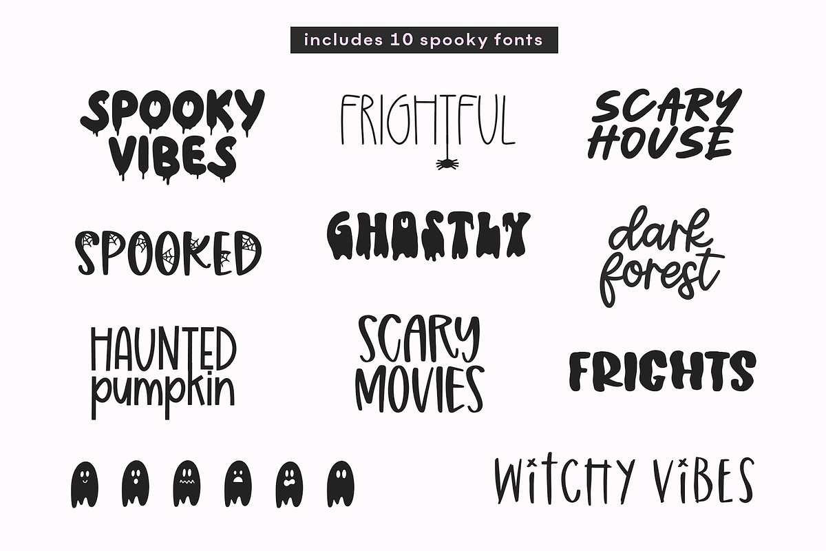 Halloween Font Bundle | Spooky Fonts, a Font by KA Designs