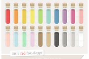 Test Tube Clipart, an Education Illustration by Little Red Fox Shoppe