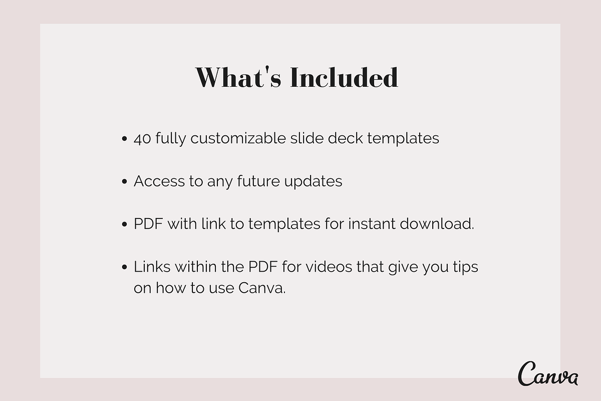 Pink Slide Deck Template Canva
