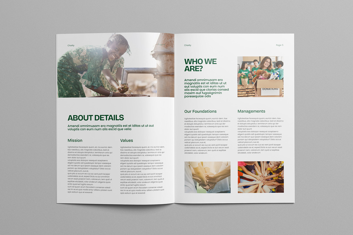 Charity Brochure Template | Canva, a Brochure Template by Pixelpick