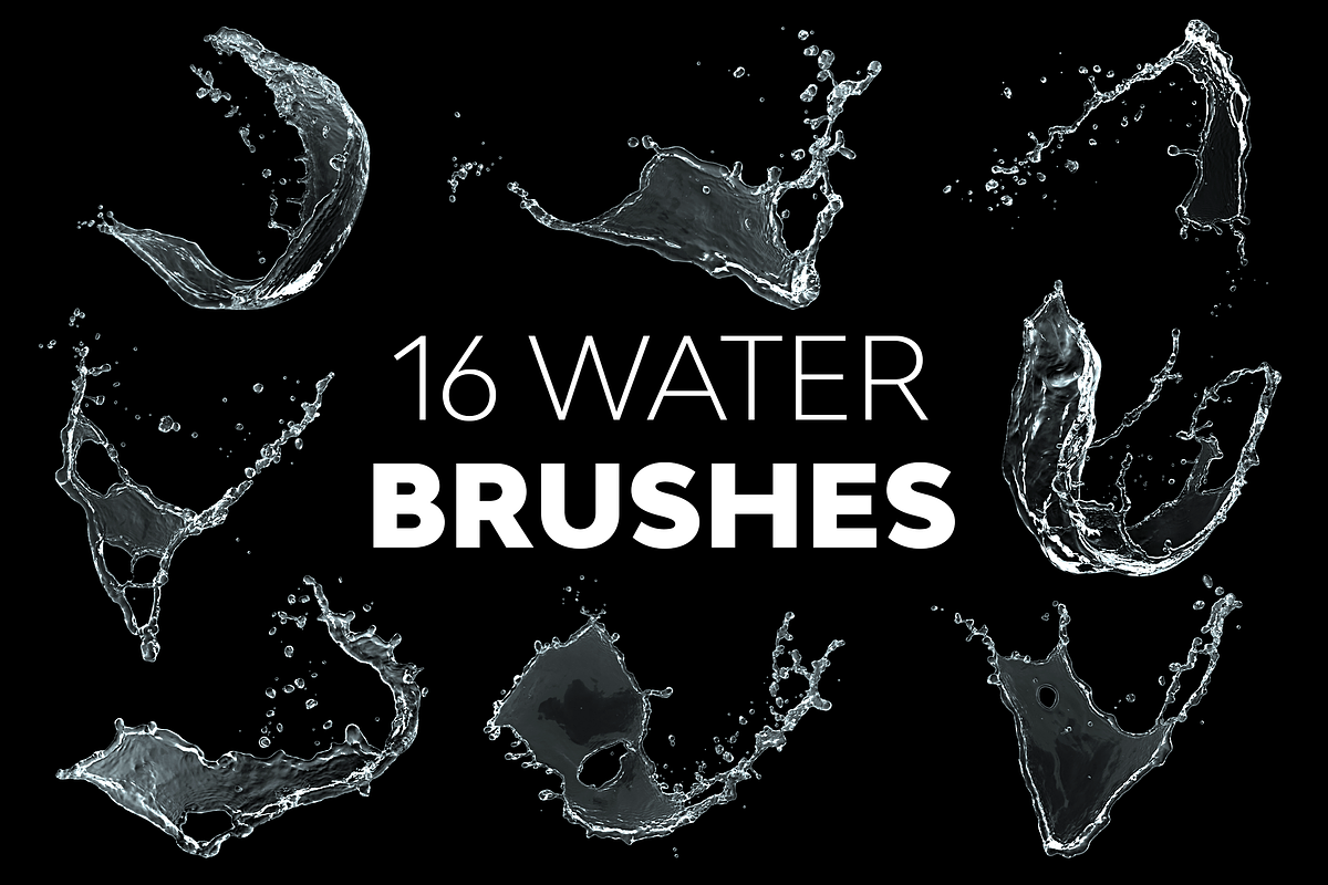 Water Drop Brushes, a Brush Add-On by UnicDesign
