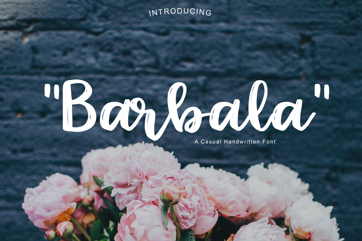 Barbala | Handwritten Font, a Script Font by Artstudio