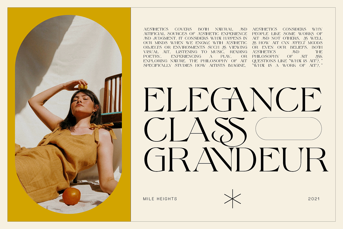 Mile Heights - Elegant Display Serif, a Serif Font by Surplus Type Co