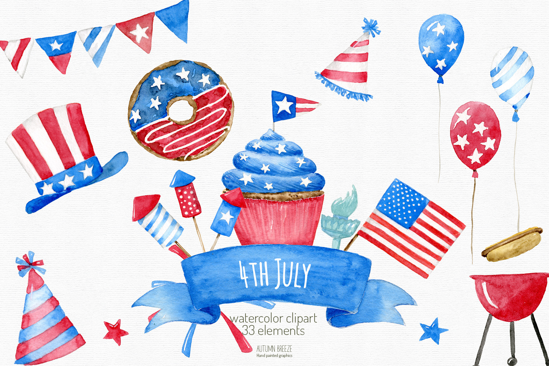 4th July, independence day, an Illustration by Autumn Breeze | Creative ...