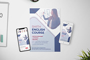 English Course Promotion - Flyer, a Poster Template by SlideFactory