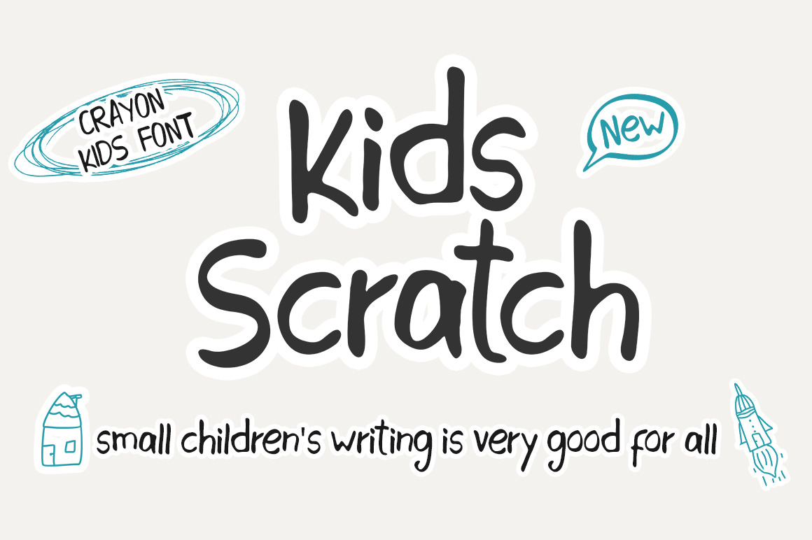 Kids Scratch - Two Style & Extras, a Font by Struggle Studio