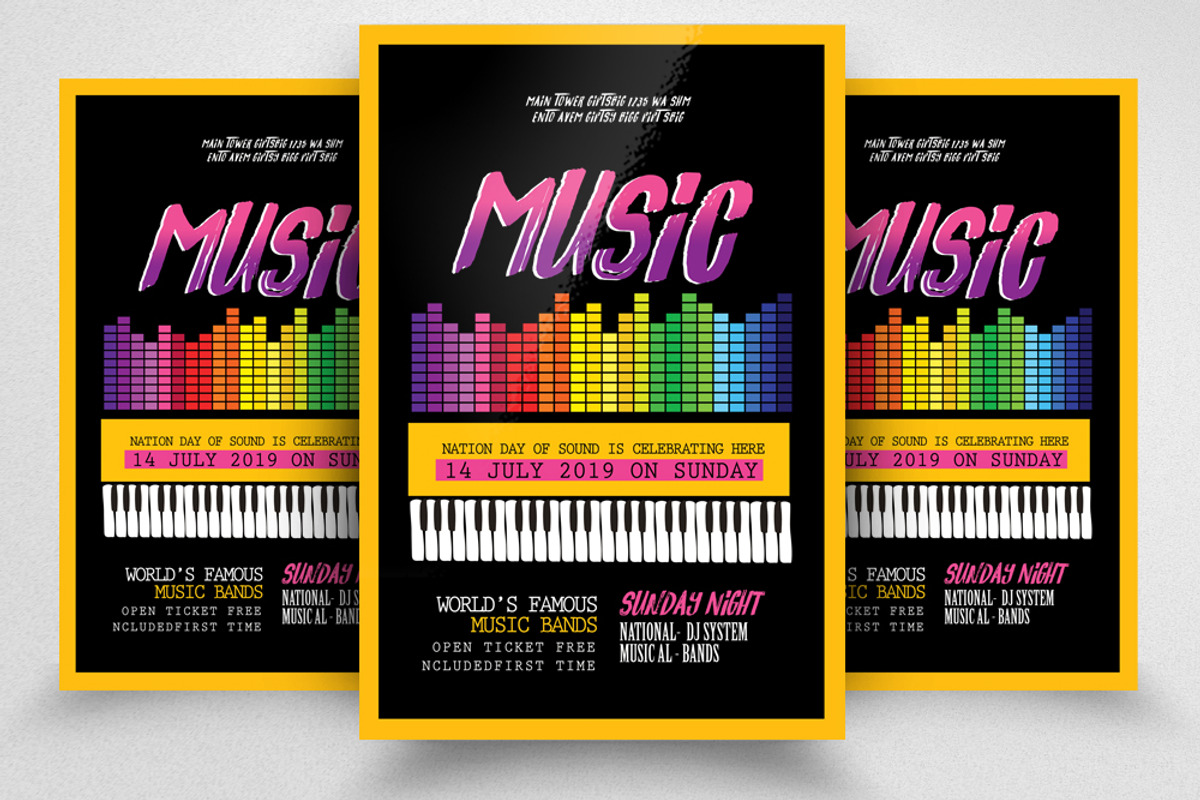 Music Flyer Template, a Flyer Template by Psd Templates
