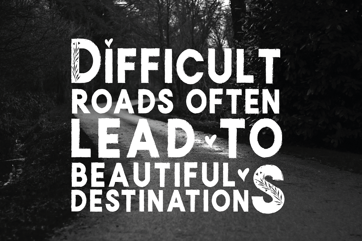 Country Road | Rustic Font, a Sans Serif Font by OkayAnnie Designs