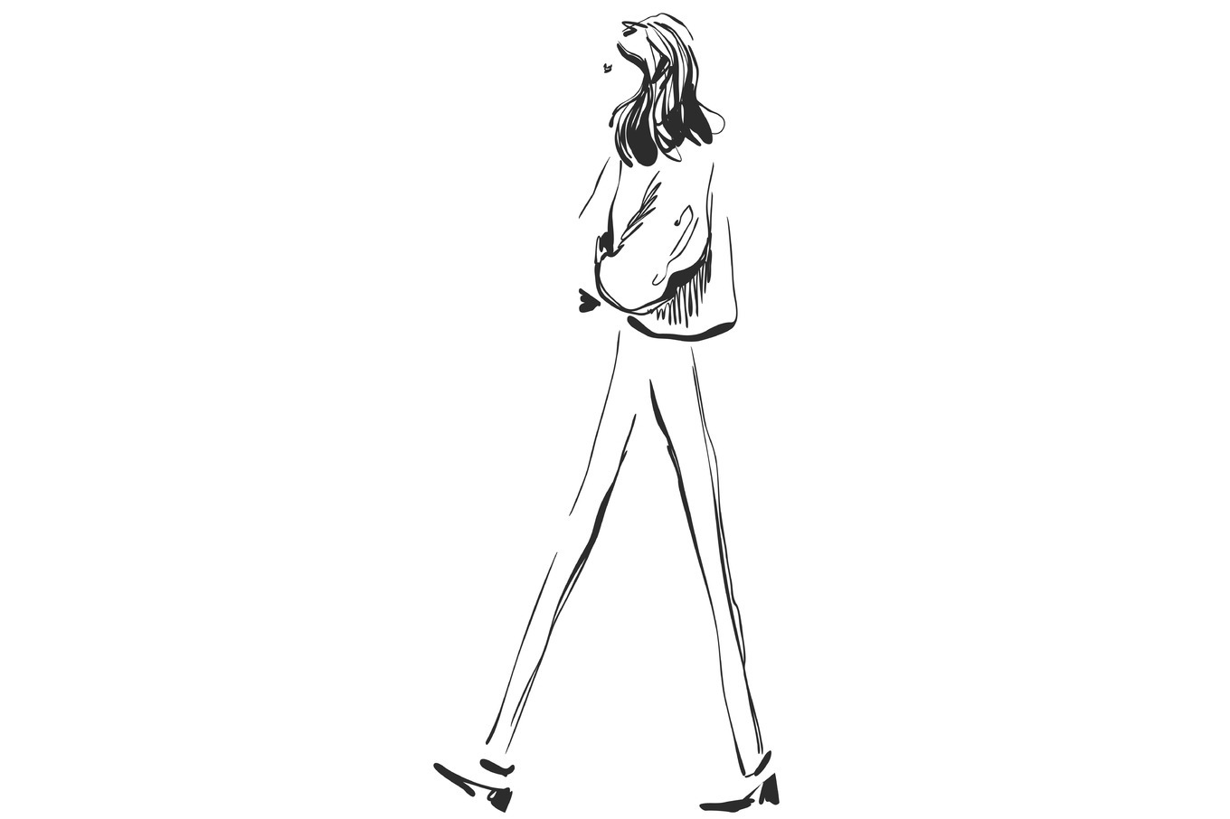 Beautiful young girl model for design. Fashion, style, beauty .Graphic ...