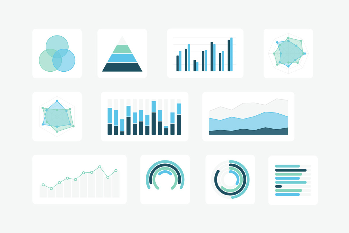 21 Vector Graphs & Charts (SVG), an Outline Icon by Medialoot