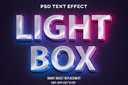 Light Box Text Effect Psd
