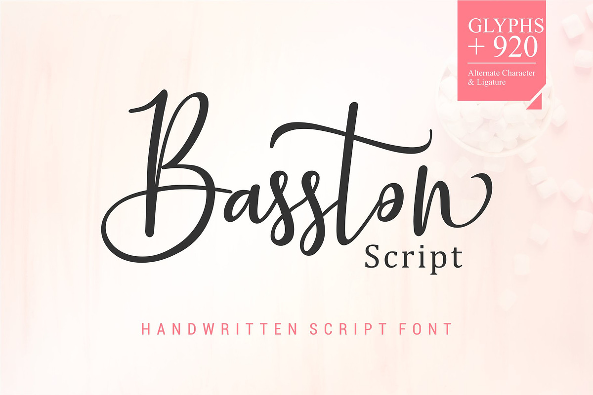 Basston Script Font, a Script Font by Beautypes