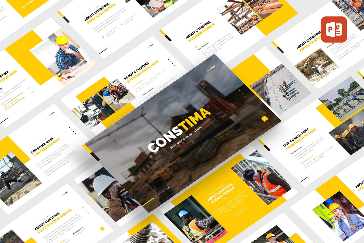 Constima Construction Presentation, a Presentation Template by PuriCreative